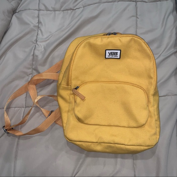Vans | Bags | Yellow Vans Backpack | Poshmark